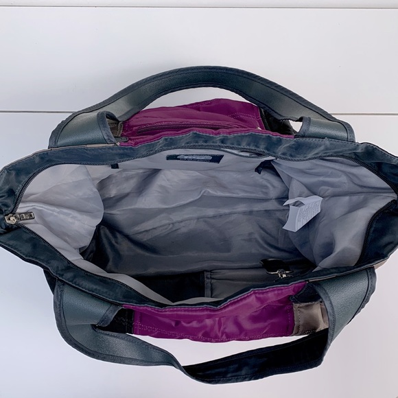 lug | Bags | Lug Tote Bag In Purple Taupe And Black | Poshmark